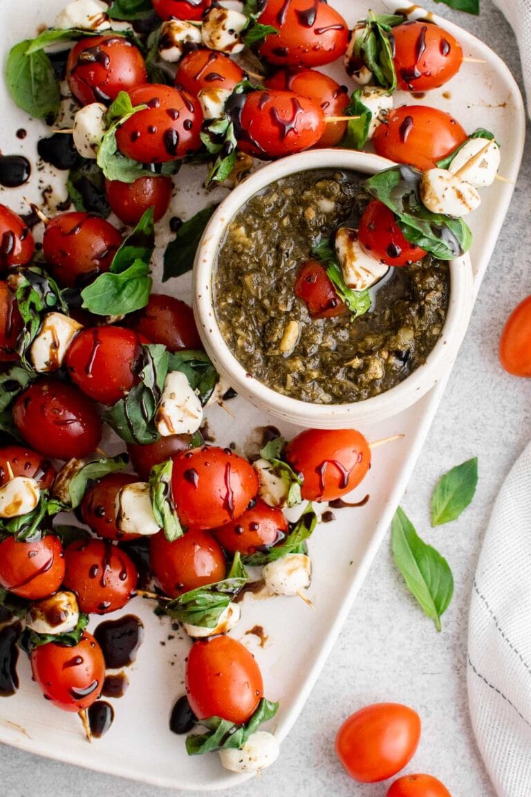 Caprese Skewers - Easy Appetizers
